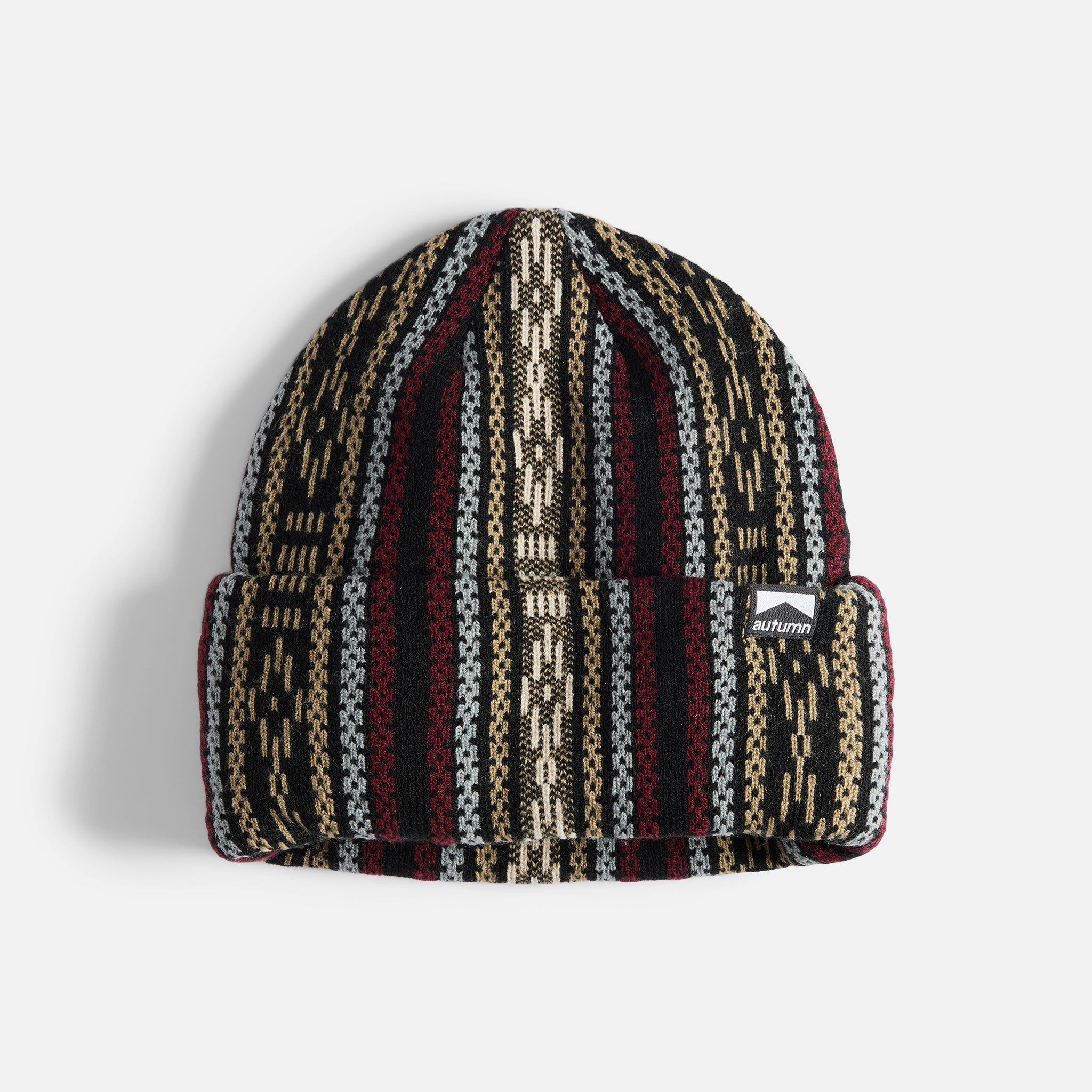 Landscape Beanie - Merlot – autumnheadwear